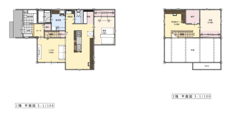 間取りでトイレの位置を失敗しない方法｜リビング近く・家の真ん中など位置実例、快適な寸法など解説 | 福井の注文住宅・工務店ノークホームズ