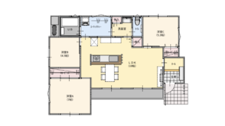 平屋・L字型がおしゃれ｜25坪〜35坪の2〜4LDK外観・間取り事例、デメリット解消方法を紹介 | 福井の注文住宅・工務店ノークホームズ