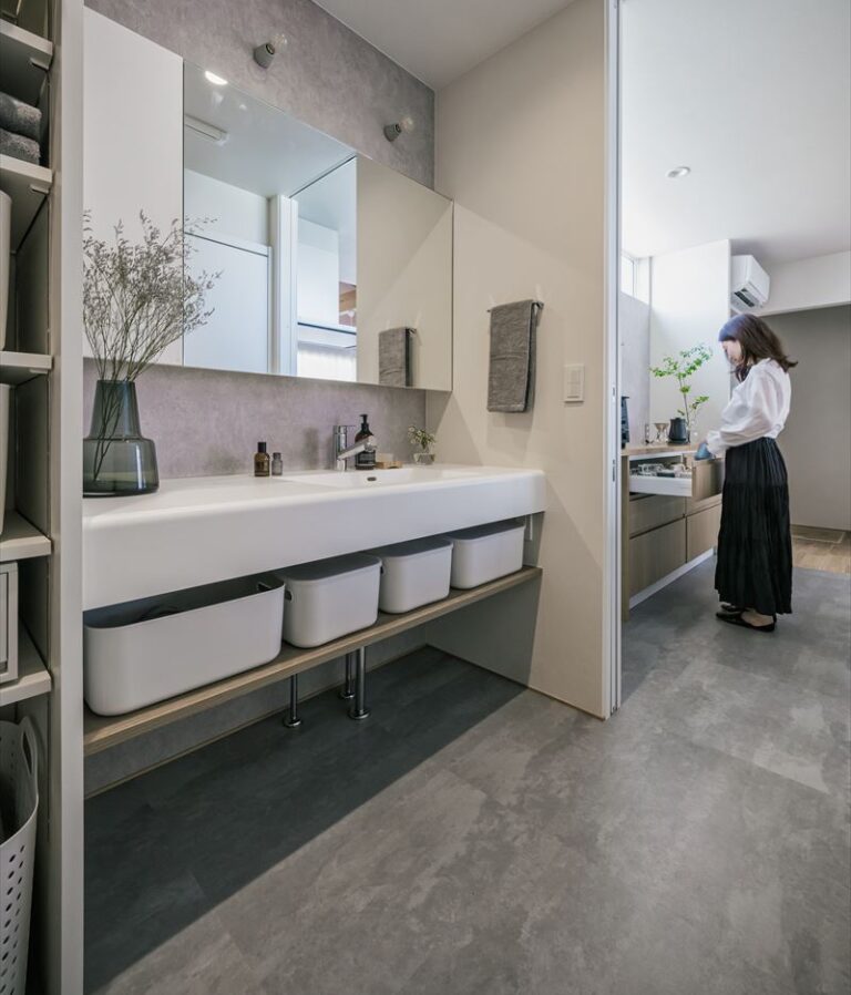 平屋の間取り（2LDK〜3LDK、30坪以下）にランドリールームをプラスしたおしゃれな事例 | 福井の高性能注文住宅を建てる工務店ノーク・ホームズ