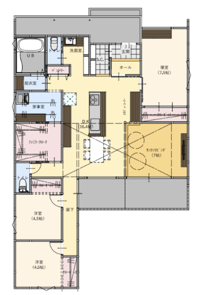 シューズクロークはいらなかったと後悔しない方法｜間取り・扉や収納の事例、メリット・デメリットなど解説 | 福井の注文住宅・工務店ノークホームズ