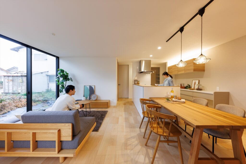 20坪台の平屋で、ゆったりとのびのび暮らす家｜福井県坂井市注文住宅 | NORQ G3 | 施工事例 | 福井の注文住宅・工務店ノークホームズ